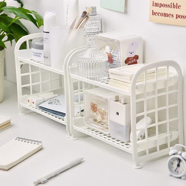 Double Layer Hollow Shelf Rack - Dikash