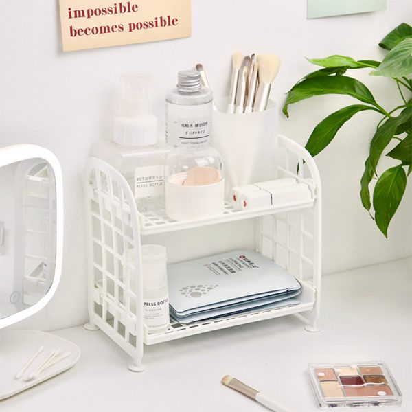 Double Layer Hollow Shelf Rack - Dikash